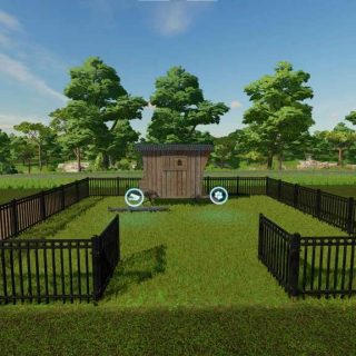 Small Wooden Chicken Coop With Enclosure v1.0.0.1 FS22 Mod | Farming ...