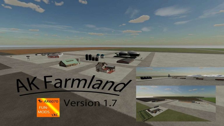 The AK_Farmland v1.7 FS22 Mod | Farming Simulator 22 Mod