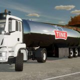 TINE Milk Tanker v1.0 FS22 Mod | Farming Simulator 22 Mod