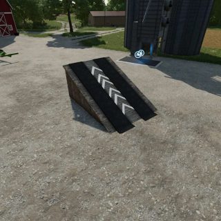 Wood Jump Ramp v1.0 FS22 Mod | Farming Simulator 22 Mod