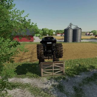 Wood Jump Ramp v1.0 FS22 Mod | Farming Simulator 22 Mod