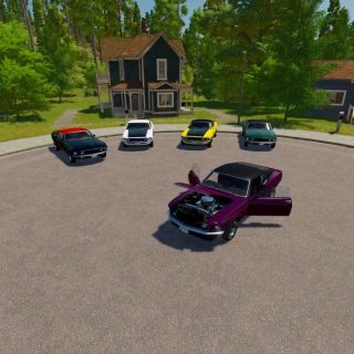 1969 Ford Mustang v1.0 FS22 Mod | Farming Simulator 22 Mod