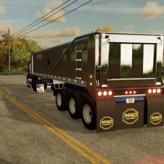 2022 MAC Tri-Axle End Dump Trailer v1.0 FS22 Mod | Farming Simulator 22 Mod