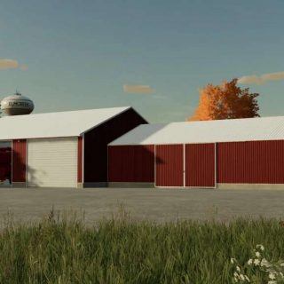 58x50 Shop With Attached 70x38 Cold Storage v1.0 FS22 Mod | Farming ...