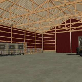 58x50 Shop With Attached 70x38 Cold Storage v1.0 FS22 Mod | Farming ...