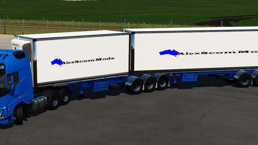 Australian Fridge Van Trailers v1.0 FS22 Mod | Farming Simulator 22 Mod