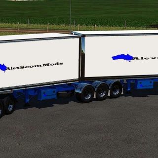 Australian Fridge Van Trailers v1.0 FS22 Mod | Farming Simulator 22 Mod