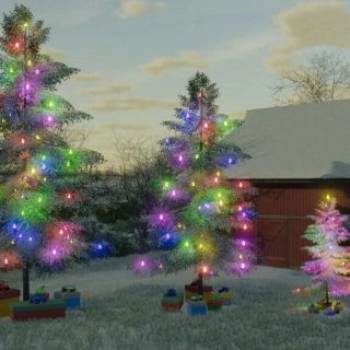 Christmas Trees Pack v1.0.1 FS22 Mod | Farming Simulator 22 Mod