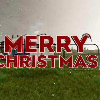Christmas Yard Sign For Decoration V1.0 FS22 Mod | Farming Simulator 22 Mod