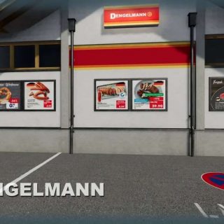 Dengelmann Supermarket v1.1 FS22 Mod | Farming Simulator 22 Mod
