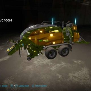 Krone Big Pack 1290HDPVC 100M v1.0.6.3 FS22 Mod | Farming Simulator 22 Mod