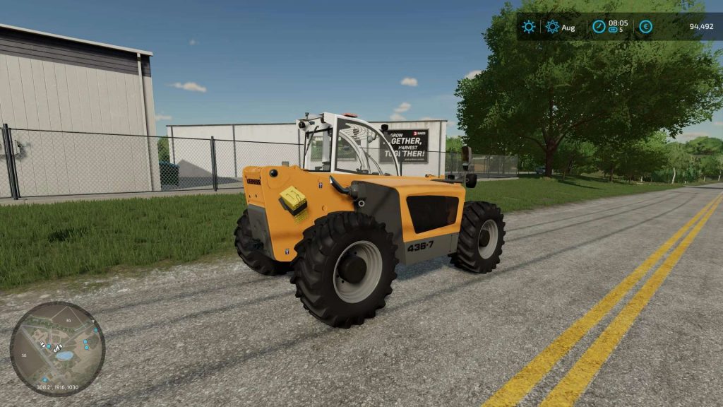 Liebherr TL436 strobes added v1.0 FS22 Mod | Farming Simulator 22 Mod