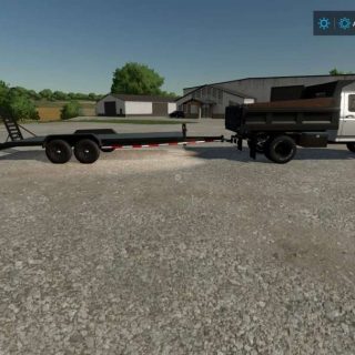 Load Trail Skid Steer Trailer v1.0 FS22 Mod | Farming Simulator 22 Mod