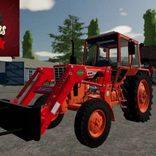 MTZ 80 and KHR80E Front loader v1.0 FS22 Mod | Farming Simulator 22 Mod