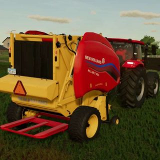 New Holland and Case IH Roll-Belt Round Baler v1.0 FS22 Mod | Farming ...