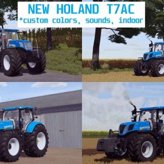 New Holland T7 AC Series v1.0.0.1 FS22 Mod | Farming Simulator 22 Mod