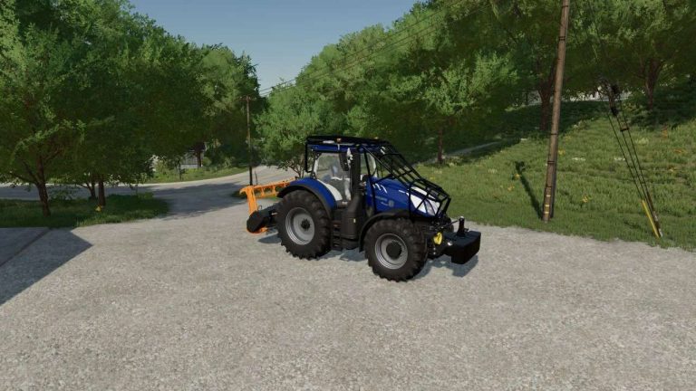 New Holland T7 Blue Power Edit v1.0 FS22 Mod | Farming Simulator 22 Mod