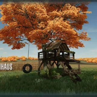 Oak Tree House v1.0 FS22 Mod | Farming Simulator 22 Mod