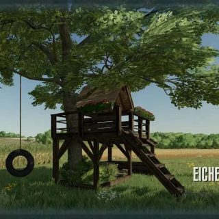 Oak Tree House v1.0 FS22 Mod | Farming Simulator 22 Mod