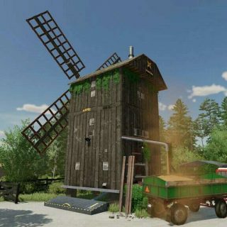 Old Grain Mills v1.2 FS22 Mod | Farming Simulator 22 Mod