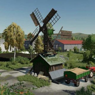 Old Grain Mills v1.2 FS22 Mod | Farming Simulator 22 Mod