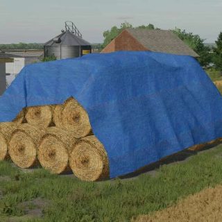 Round Bale Stack (Prefab) v1.0 FS22 Mod | Farming Simulator 22 Mod