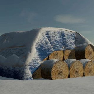 Round Bale Stack (Prefab) v1.0 FS22 Mod | Farming Simulator 22 Mod