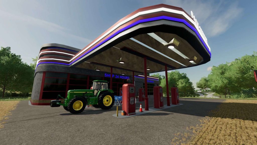 Rt 69 Gas Station v1.0 FS22 Mod | Farming Simulator 22 Mod