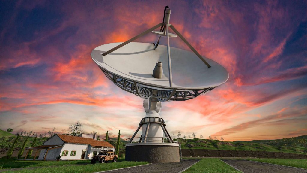 Satellite Dish V1.0 FS22 Mod | Farming Simulator 22 Mod