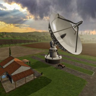 Satellite Dish V1.0 FS22 Mod | Farming Simulator 22 Mod
