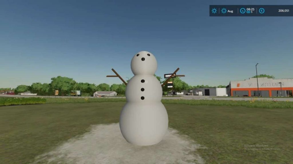 SnowMan Decor v1.0 FS22 Mod | Farming Simulator 22 Mod