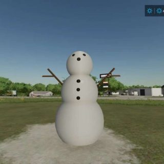 SnowMan Decor v1.0 FS22 Mod | Farming Simulator 22 Mod