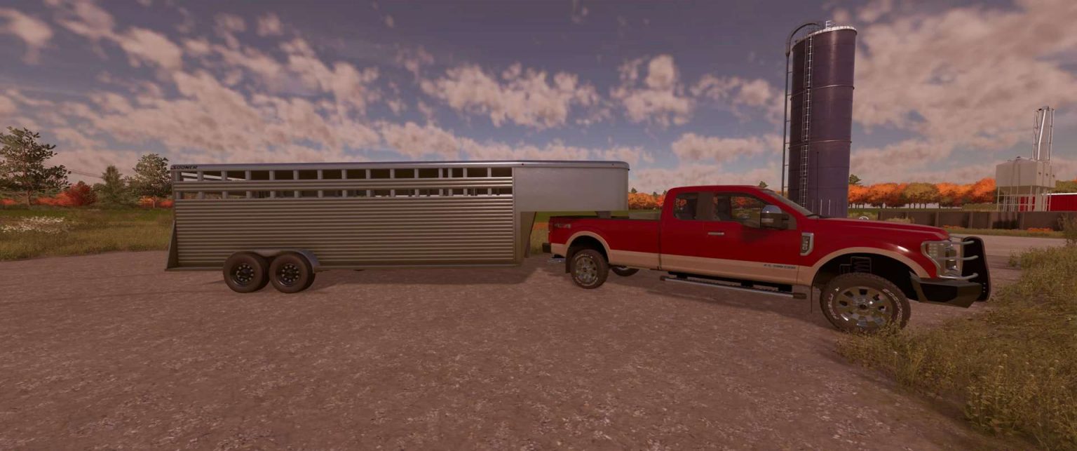Sooner Livestock Trailer V1.0 FS22 Mod | Farming Simulator 22 Mod