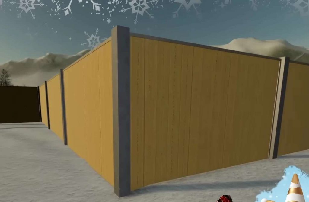 Wodden Fence v1.0 FS22 Mod | Farming Simulator 22 Mod