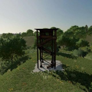 Wood Tower v1.0 FS22 Mod | Farming Simulator 22 Mod