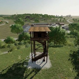 Wood Tower v1.0 FS22 Mod | Farming Simulator 22 Mod