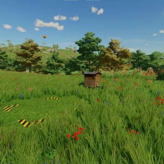 Wooden Hive For Bees v1.0 FS22 Mod | Farming Simulator 22 Mod