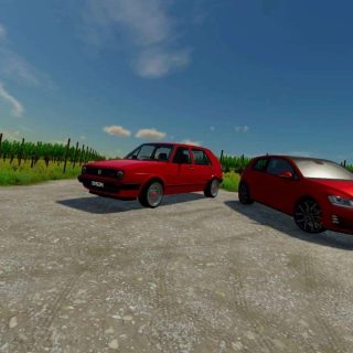 1983 Volkswagen Golf MK II GTI 16V v1.1 FS22 Mod | Farming Simulator 22 Mod