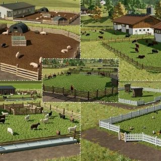 Animals Placeables Pack v1.0 FS22 Mod | Farming Simulator 22 Mod