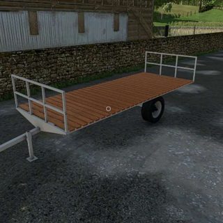 Artisanal flatbed trailer v1.0 FS22 Mod | Farming Simulator 22 Mod