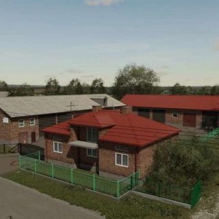Brick buildings v1.0 FS22 Mod | Farming Simulator 22 Mod