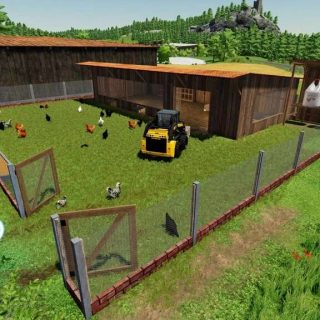 Chicken Barn Large v1.0 FS22 Mod | Farming Simulator 22 Mod