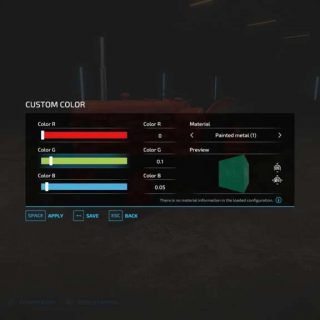 Color Configurator v1.0 FS22 Mod | Farming Simulator 22 Mod