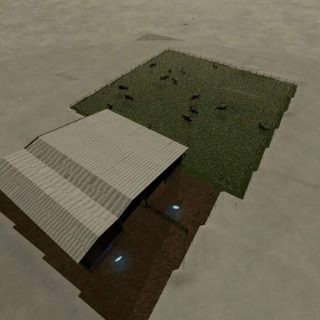 Cow Barn With Pasture v1.1 FS22 Mod | Farming Simulator 22 Mod
