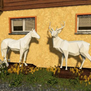 Decorative Sculptures Pack V1.0 FS22 Mod | Farming Simulator 22 Mod