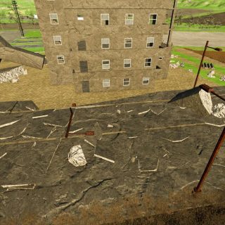 Destroyed Buildings V1.0 FS22 Mod | Farming Simulator 22 Mod
