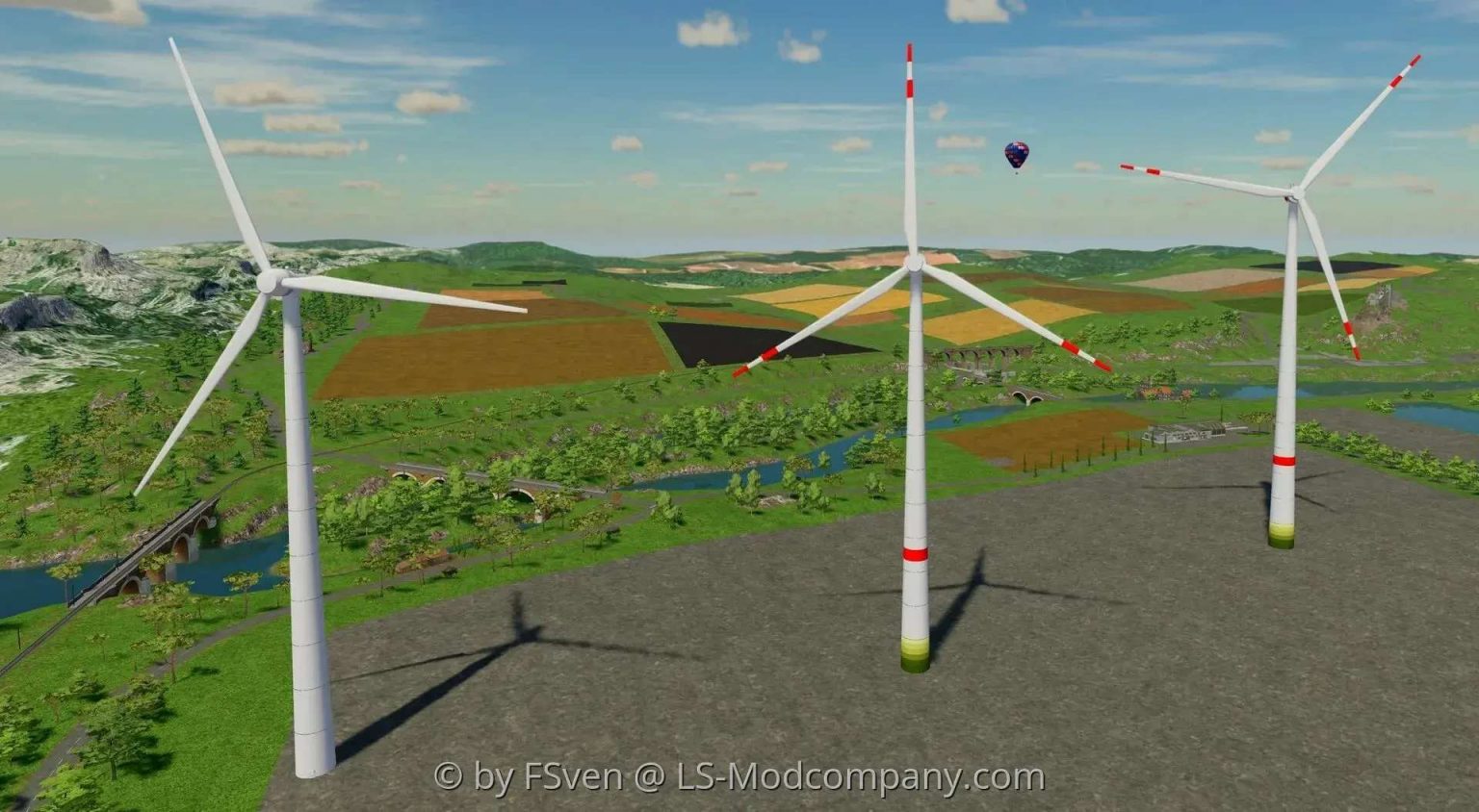 Enercon EP5 Windturbines v1.3 FS22 Mod | Farming Simulator 22 Mod