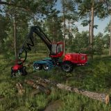 Extended Wood Harvester Cutting v1.0 FS22 Mod | Farming Simulator 22 Mod
