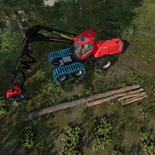 Extended Wood Harvester Cutting v1.0 FS22 Mod | Farming Simulator 22 Mod