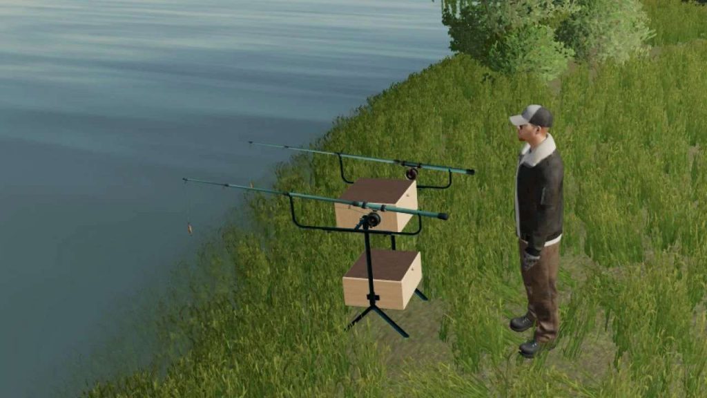 Fishing Stand v1.0 FS22 Mod | Farming Simulator 22 Mod